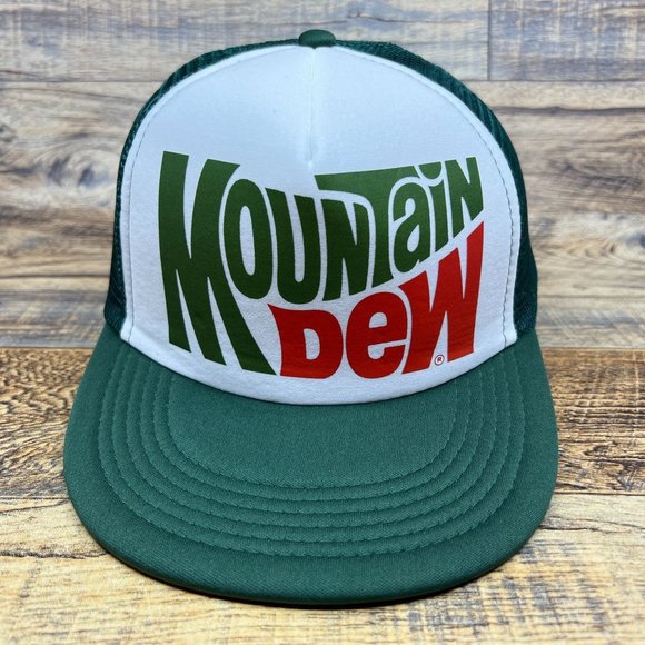 Unbranded | Accessories | Retro Mountain Dew Mens Trucker Hat Green Snapback 8s Vintage Soda Pop ...